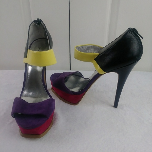 Shoes | Eva Zoe Timber Leather Stilettos Size 9m | Poshmark